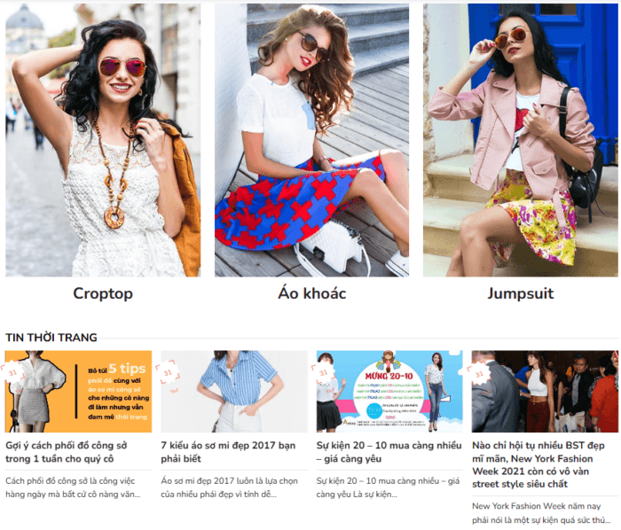 Thiết Kế Website Bán Đồ Thời Trang MA-333 - Mạnh An Service